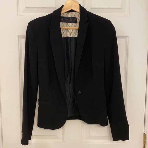 Zara | Jackets & Coats | Zara Basic Black Blazer | Poshmark
